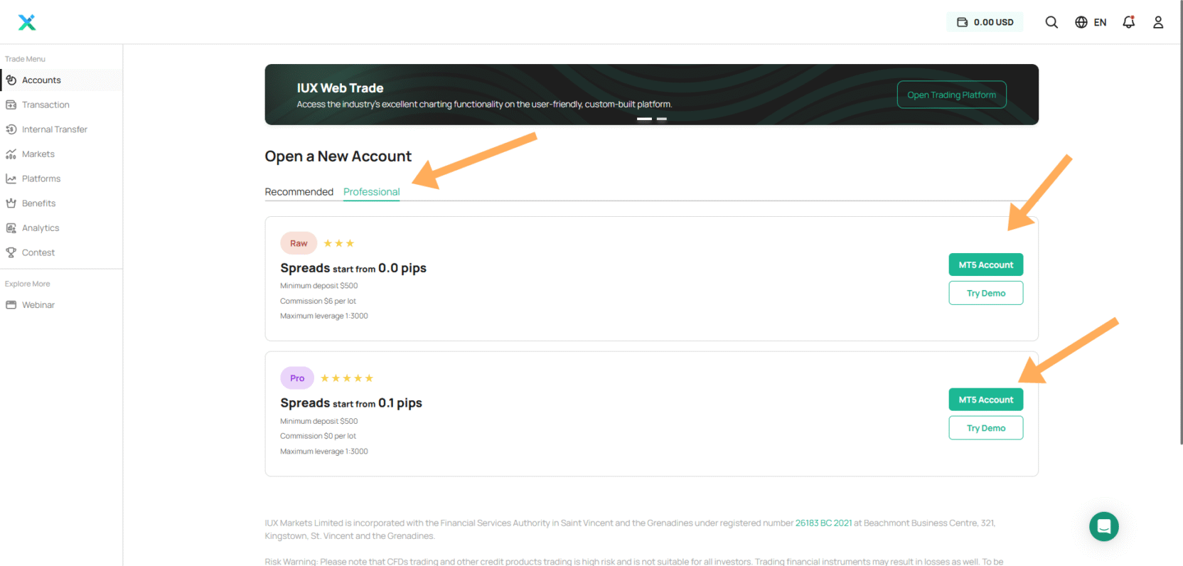 IUX Review Info: Forex Start 10$ Withdraw 5$ and Beginner's Guide - siammakemoney.com
